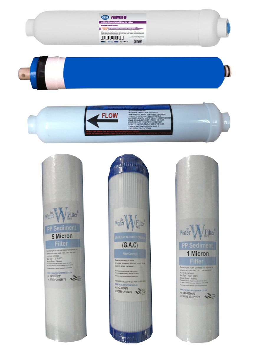 6 Stage Reverse Osmosis Replacement Set with Mineral Filter option 2 ...