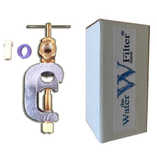 Self Piercing Saddle Valve Clamp water feed connector for Copper Pipe ...